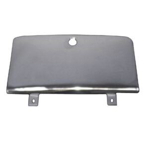 rugged ridge 11125.01 glove box door, stainless steel; 76-86 jeep cj