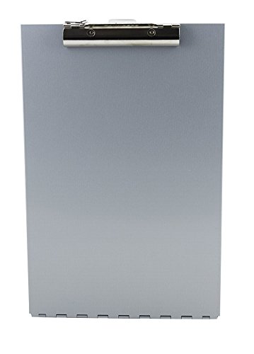 Saunders Metal Clipboard with Storage, Letter Size Heavy Duty Contractor Grade Clipboard, Recycled Aluminum Dual Storage Form Holder with High Capacity Clip, Assembled in USA, Silver Cruiser-Mate