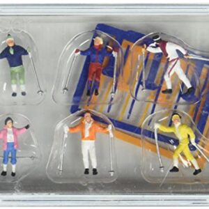 Preiser 10312 Cross Country Skiers Package(6) HO Model Figure