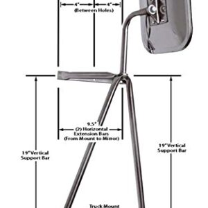 CIPA 45000 Universal Door Mount Mirror