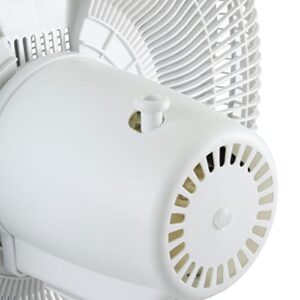 Comfort Zone CZ161WT Quiet 3-Speed 16-inch Oscillating Table Fan with Adjustable Tilt , White