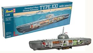 revell 05078 u-boat xxi type w. interieur model kit