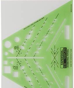 Rapidesign Isometric Piping Template, 1 Each (R43)