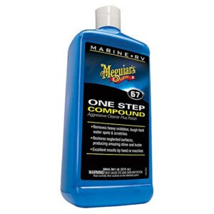 meguiar’s m6732 marine/rv one step compound – 32 oz bottle