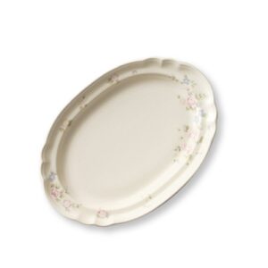 pfaltzgraff tea rose oval serving platter, 14-inch