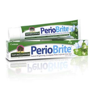 nature’s answer periobrite toothpaste coolmint | natural enamel whitening | great for sensitive teeth | fresh breath | cavity protection