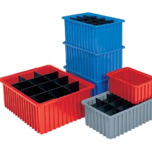 Akro-Mils 42105 6 Pack Plastic Divider for Akro-Grid Slotted Stackable Dividable Storage Tote Container Box, Compatible with 33105, Long Divider