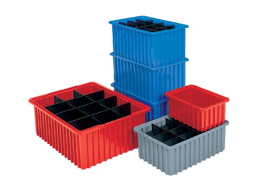 Akro-Mils 42105 6 Pack Plastic Divider for Akro-Grid Slotted Stackable Dividable Storage Tote Container Box, Compatible with 33105, Long Divider