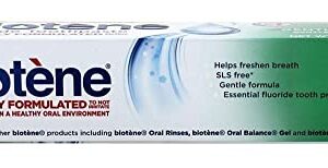 Biotene Fluoride Toothpaste Antibacterial Gentle Mint, 4.3 Ounces each Pack of 3