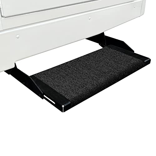 Prest-O-Fit 2-1042 Wraparound RV Step Rug Black 18 in. Wide