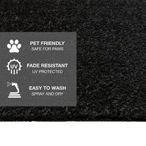 Prest-O-Fit 2-1042 Wraparound RV Step Rug Black 18 in. Wide