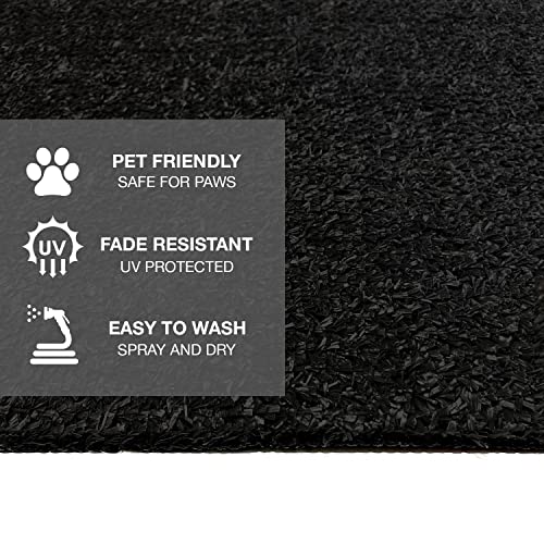 Prest-O-Fit 2-1042 Wraparound RV Step Rug Black 18 in. Wide