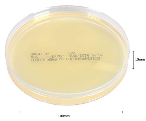 Sabdex (Sabouraud Dextrose) Agar with Chloramphenicol, Deep Fill, 15x100mm Plate, Order by The Package of 10, by Hardy Diagnostics