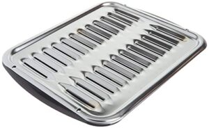 range kleen bp100 porcelain broiler pan with chrome grill, 2-piece