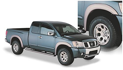 Bushwacker Extend-A-Fender Extended Front & Rear Fender Flares | 4-Piece Set, Black, Smooth Finish | 70901-02 | Fits 2004-2015 Nissan Titan w/ Lock Box