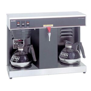 bunn vlpf, 12-cup automatic commercial coffee maker, 2 warmers, 07400.0005