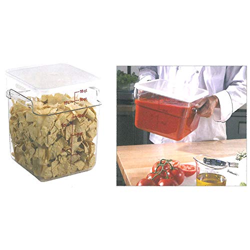 Cambro - 8SFSCW135 Camwear Polycarbonate Square Food Storage Container, 8 Quart (This does not come with a lid)