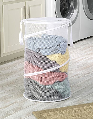 Whitmor 15-Inch Collapsible Hamper White