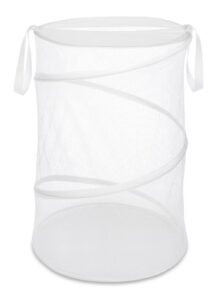 whitmor 18″ collapsible laundry hamper white