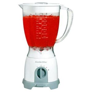 proctor-silex 8-speed blender, 48 ounce capacity, stainless steel, white