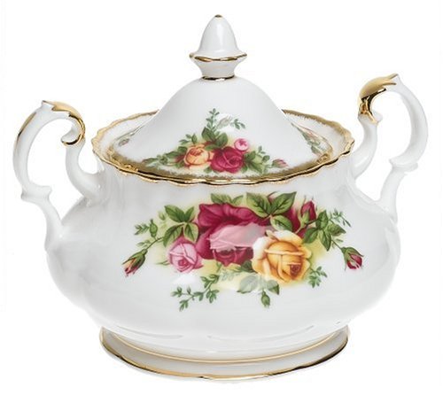 Royal Albert Old Country Roses 3-Piece (Teapot, Sugar & Creamer) Tea Set, Multi