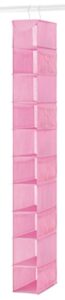 whitmor hanging shoe shelves, pink