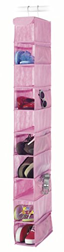 Whitmor Hanging Shoe Shelves, Pink