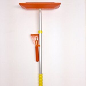 SNO Rake - Model #111-12" Rake/37 Telescoping Aluminum Handle w/Ice Scraper (Made in USA!)