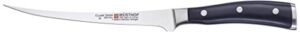 wusthof classic ikon fillet knife, one size, black, stainless