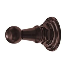 westbrass brass towel/robe holder w/pawn-shaped wall mount (hook, victorian bronze), 2955-12v