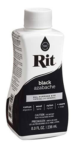 Rit Dye 88150 All Purpose Liquid Dye, Black, 8 Fl Oz