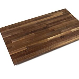 John Boos WALKCT-BL2425-O Blended Walnut Counter Top with Oil Finish, 1.5" Thickness, 24" x 25"