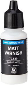 vallejo matt model color varnish, 17ml