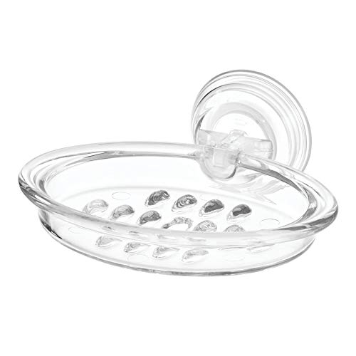 InterDesign Power Lock Suction, Soap Holder, Clear