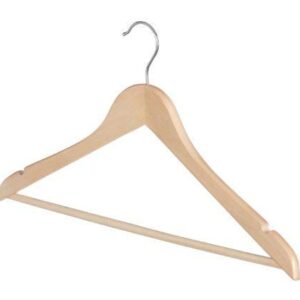 Whitmor GRADE A Natural Wood Suit Hangers (Set of 5)