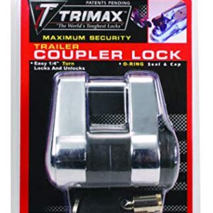 Trimax TMC10 Coupler / Door Latch Lock (fits couplers to 3/4" span) , Zinc