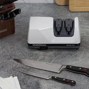 Chef'sChoice UltraHone Professional Electric-Knife Sharpener, 2-Stage, White