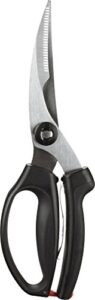 oxo good grips spring-loaded poultry shears, black