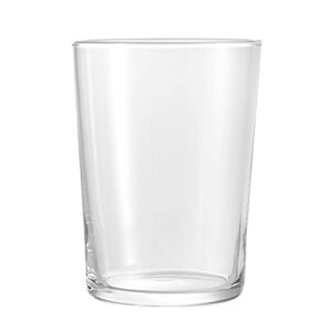 bormioli rocco bodega collection glassware – set of 12 maxi 17 ounce drinking glasses for water, beverages & cocktails – 17oz clear tempered glass tumblers, transparent