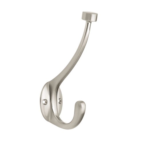 Franklin Brass Pilltop Hook, Satin Nickel, 1 pack