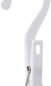 Fox Run Laundry Hooks, 0.25 x 2.25 x 5.25 inches, White