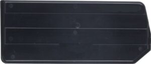 quantum dus239 plastic divider for qus239, 10-inch by 6-inch, black, case of 6