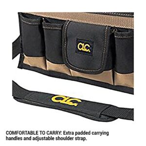 CLC Custom LeatherCraft 1529 16 In. Center Tray Tool Bag, 16 Pocket