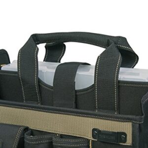 CLC Custom LeatherCraft 1529 16 In. Center Tray Tool Bag, 16 Pocket