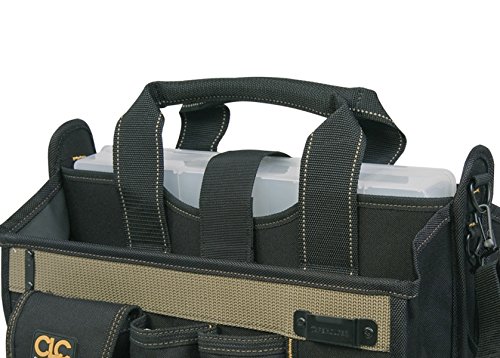 CLC Custom LeatherCraft 1529 16 In. Center Tray Tool Bag, 16 Pocket