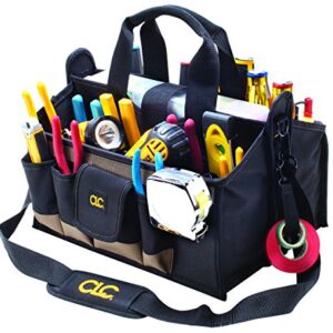 CLC Custom LeatherCraft 1529 16 In. Center Tray Tool Bag, 16 Pocket