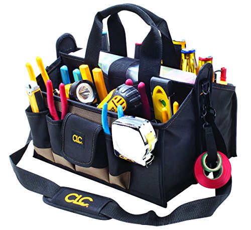 CLC Custom LeatherCraft 1529 16 In. Center Tray Tool Bag, 16 Pocket