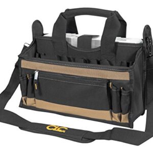 CLC Custom LeatherCraft 1529 16 In. Center Tray Tool Bag, 16 Pocket