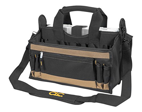 CLC Custom LeatherCraft 1529 16 In. Center Tray Tool Bag, 16 Pocket