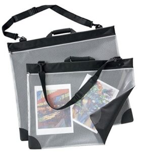 mesh front portfolio size: 24″ w x 27″ d